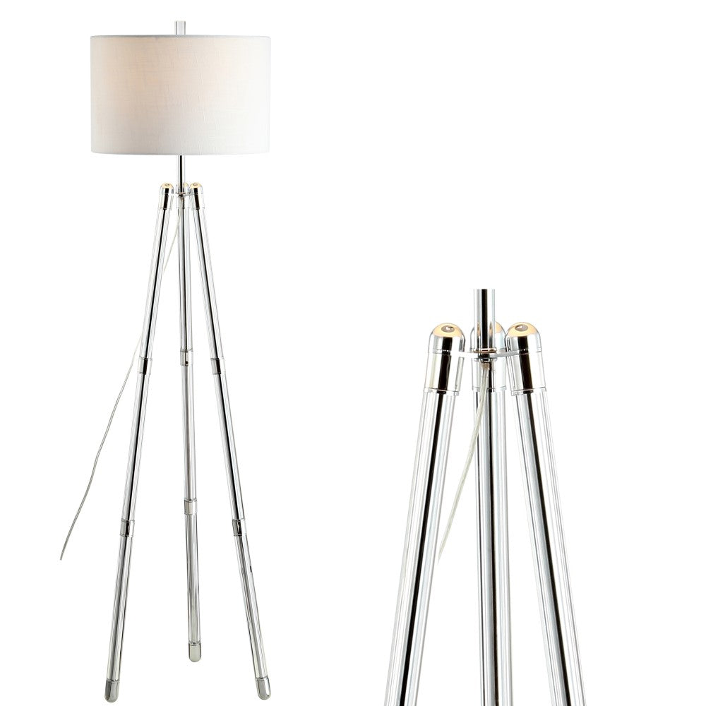 Arliss 60" Surveyor's Tripod Metal/Crystal LED Floor Lamp – JONATHAN Y