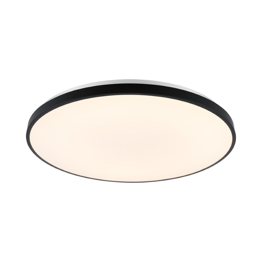 Astrid 21.25" Modern Minimalist Iron Circle Integrated LED Flush Mount ...
